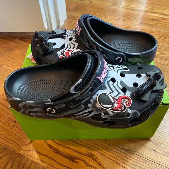 CROCS | Shoes | Crocs Spider Man Venom Size 5 New | Poshmark